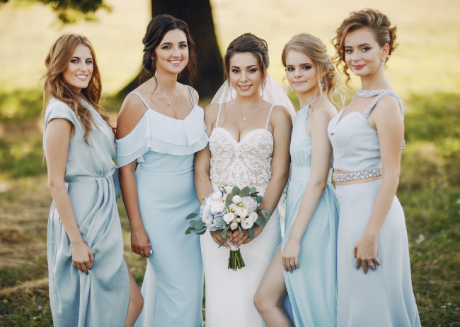 Light Blue Bridesmaid Dresses For 2023 and Beyond - Snazzy Women